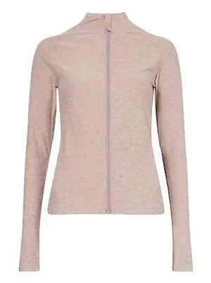 Monday Swimwear Cambria High-neck Stretch-woven Jacket - Heather Mauve