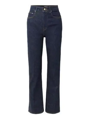 Ossou Flex High-rise Straight-leg Jeans - Blue