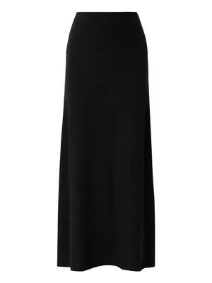 LESET Lauren Stretch-knit Maxi Skirt - Black