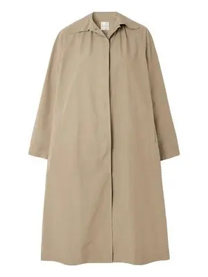 LESET Cotton Trench Coat Camel