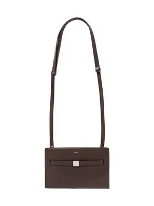 TOTEME Leather Shoulder Bag - Brown