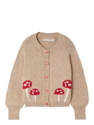 Alix Of Bohemia Sammi Intarsia-knit Cardigan - Brown