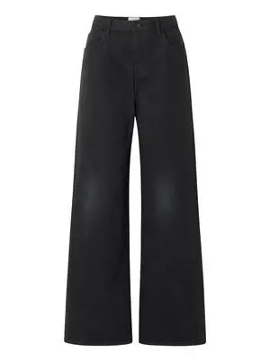 THE ROW Eglitta Mid-rise Straight-leg Pants - Black