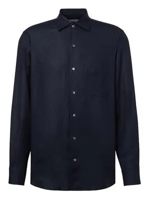 Loro Piana Andre Linen Shirt - Blue