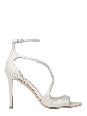 JIMMY CHOO Azia 95 Satin Sandals - Neutral