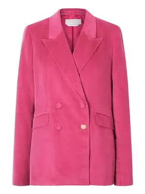 Gabriela Hearst Angela Cotton-corduroy Blazer - Pink