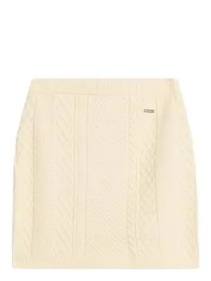 JW Anderson Cable-knit Mini Skirt - Ecru