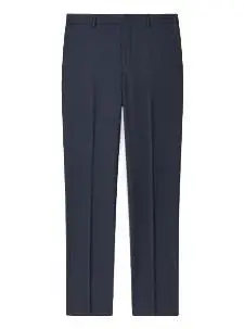 Paul Smith Suit Trousers In Dark Marl Wool - Blue