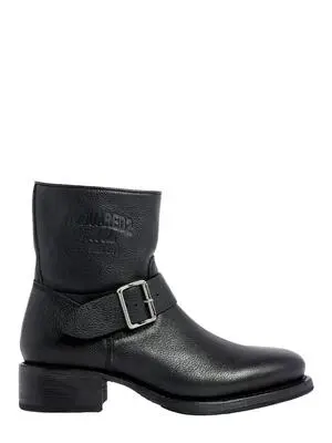 Dsquared2 Harley Buckle Ankle Boots - Black