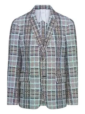 Thom Browne Plaid-patterned Blazer - Blue
