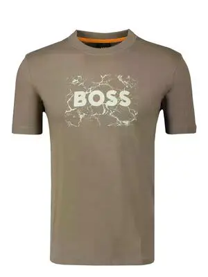 Hugo Logo Space T-shirt - Brown