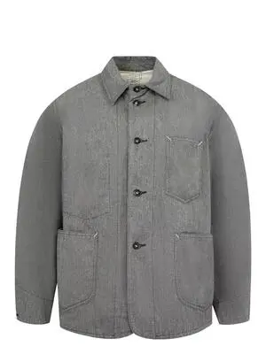 POST O'ALLS Post 46-w Button-fastening Shirt Jacket - Grey