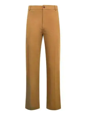 Moncler Button-up Cotton Trousers - Brown