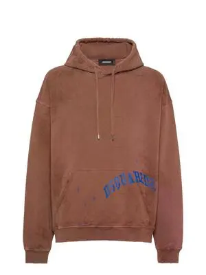 Dsquared2 Dyed Loose-fit Hoodie - Brown