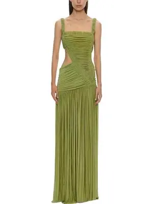 Christopher Esber Orion Separation Cut-out Ruched Gown - Green