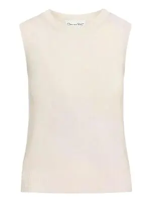 Oscar De La Renta Virgin Wool Top - Neutrals