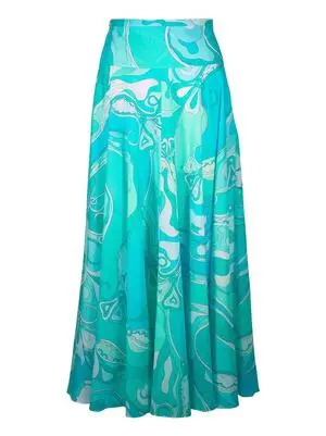 Emilio Pucci Long Skirt - Blue