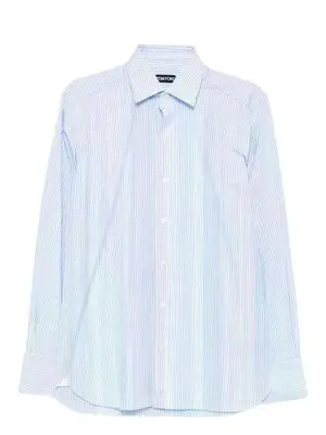TOM FORD Striped Shirt - Blue