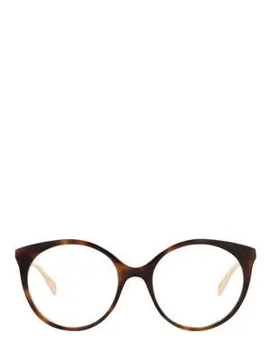 Gucci Round-frame Optical Frames - Havana Gold Transparent (gg1009o/30011765/001)