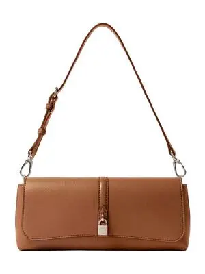 Stella McCartney Ryder Padlock-detail Shoulder Bag - Brown