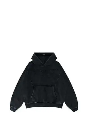 YOUNGLA X Batman Stealth Hoodie - Black Wash
