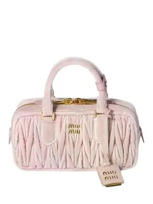 Miu Miu Arcadie Matelassé Tote - Pink