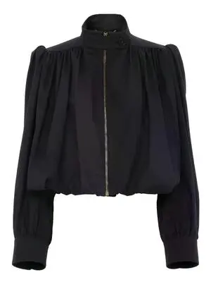 Chloé Gathered-detail Jacket - Black