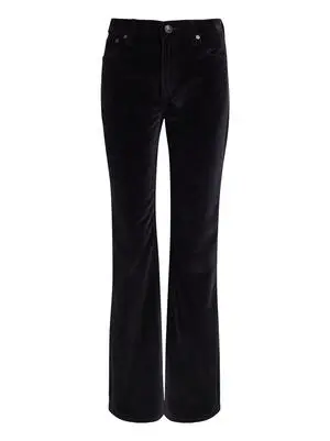 Rag & Bone Flared-leg Velvet Trousers - Black