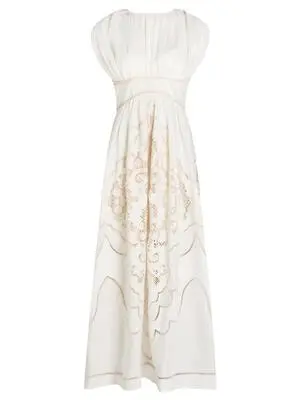 ZIMMERMANN Embroidered Woven Maxi Dress