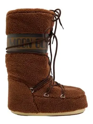 Moon Boot Icon Fleece Mid-calf Snow Boots - Brown