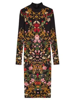 Alice + Olivia Delora Floral-print Jersey Midi Dress - Multicoloured 1