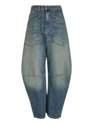 NILI LOTAN Shon Barrel-leg Jeans - Denim