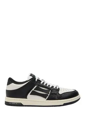 Amiri Skel Panelled Leather Sneakers - Black
