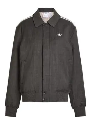 WALES BONNER Adidas X Quilted Wool-blend Jacket - Dark Grey