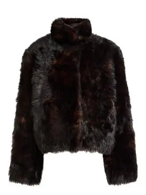 TOTEME Shearling Jacket - Dark Brown