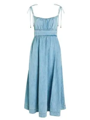 Zimmermann Wanderlust Midi Picnic Dress - Denim