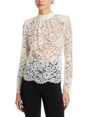 WAYF Dolly Lace Top - Ivory