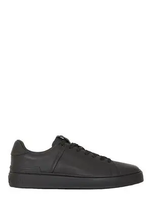 Balmain B-court Leather Sneakers - Black