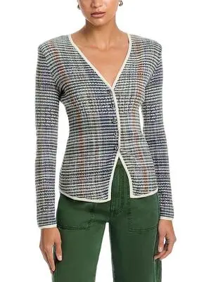 Veronica Beard Nadialine Knit Jacket - Dark Hunter