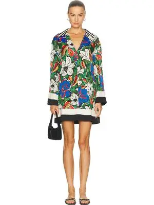 SIMONMILLER Diaz Mini Dress - Tropical Floral Print Combo