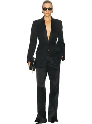 Wardrobe.NYC Tuxedo Blazer - Black