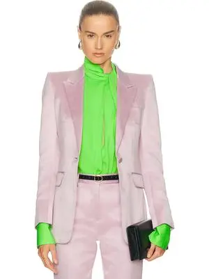 TOM FORD Duchesse Single Breasted Jacket - Orchid Pink