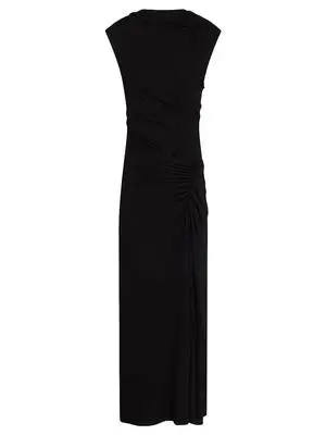 Simkhai Ruched Jersey Maxi Dress - Black