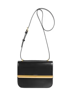 Simkhai Remy Glossed-leather Crossbody Bag - Black