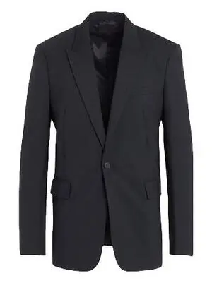 MODES Garments Blazer Size Polyester, Virgin Wool, Elastane - Black