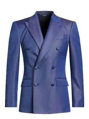 Dolce & Gabbana Blazer Size Virgin Wool, Polyester - Blue