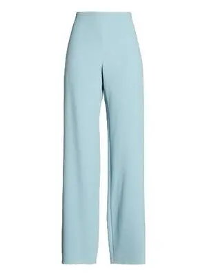 Emporio Armani Wide-Leg Crepe Pants Blue