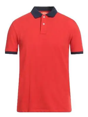 SUNS Polo Shirt Size Cotton, Elastane - Red