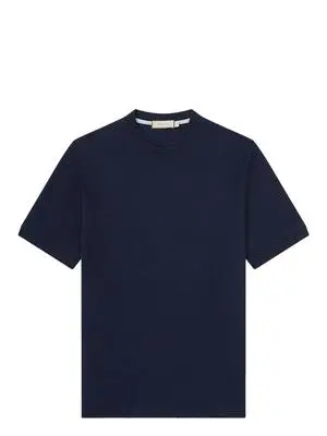 Canali Cotton-piqué T-shirt - Blue