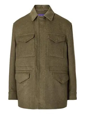 Ralph Lauren Purple Label Ripley Wool And Cashmere-blend Jacket - Green